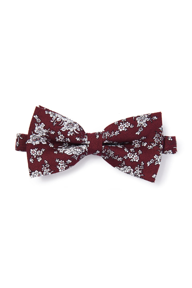 maroon bow tie