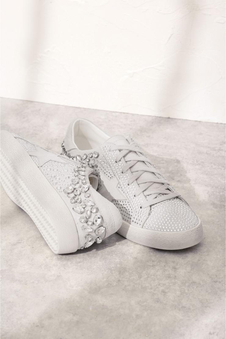Phoebe Blinged Out Rhinestone Embellished Star Sneakers – Pippa & Pearl