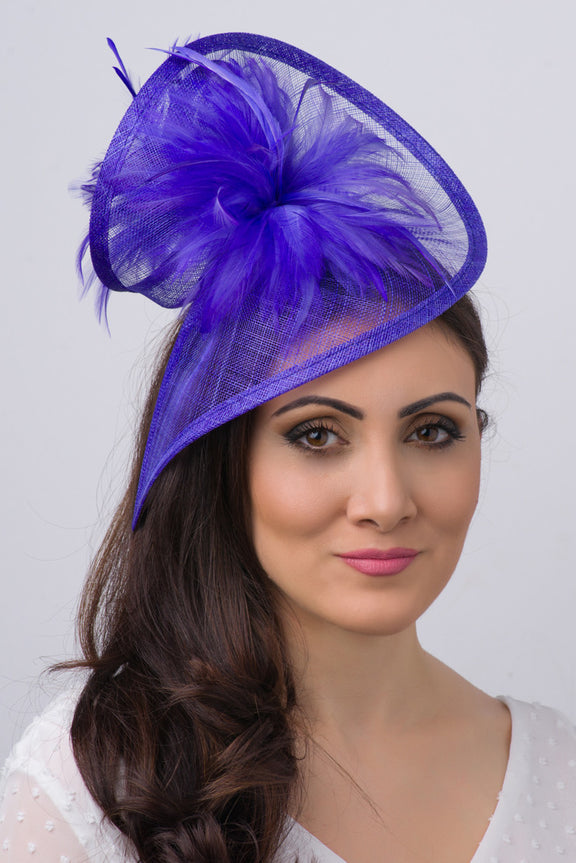Victoria Fascinator - Violet Purple – Pippa & Pearl